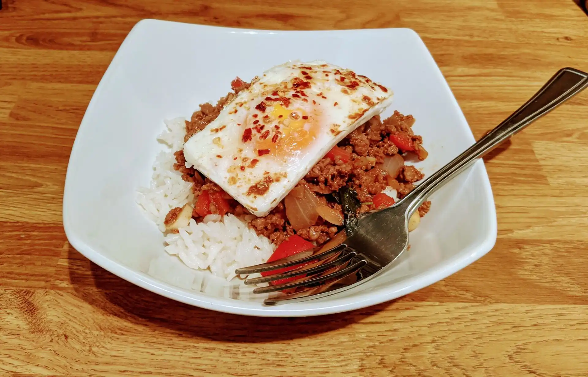 Spicy beef with rice | Munching Matilda