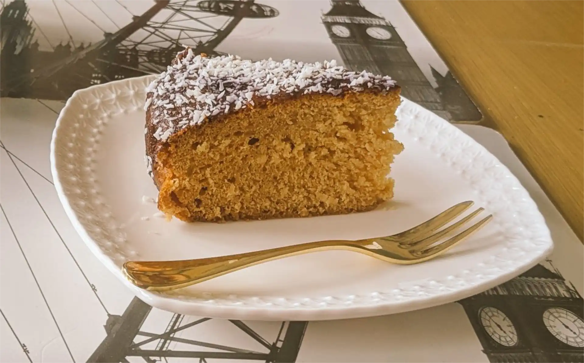 Honey cake with blueberry glaze | Munching Matilda